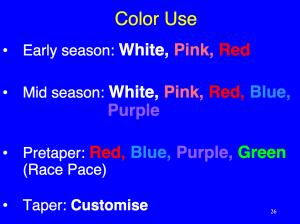 Jon Urbanchek’s Workouts: Learning the Color System - Swim Like A Fish
